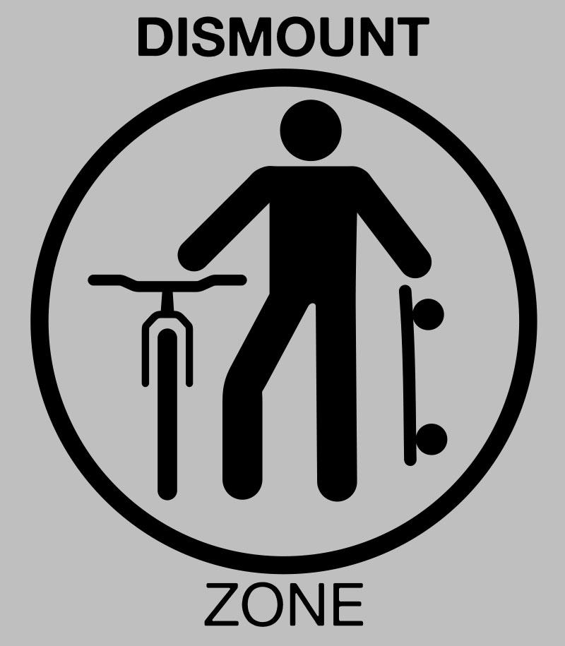 New policy requires skateboarders and bicyclists to dismount on ...