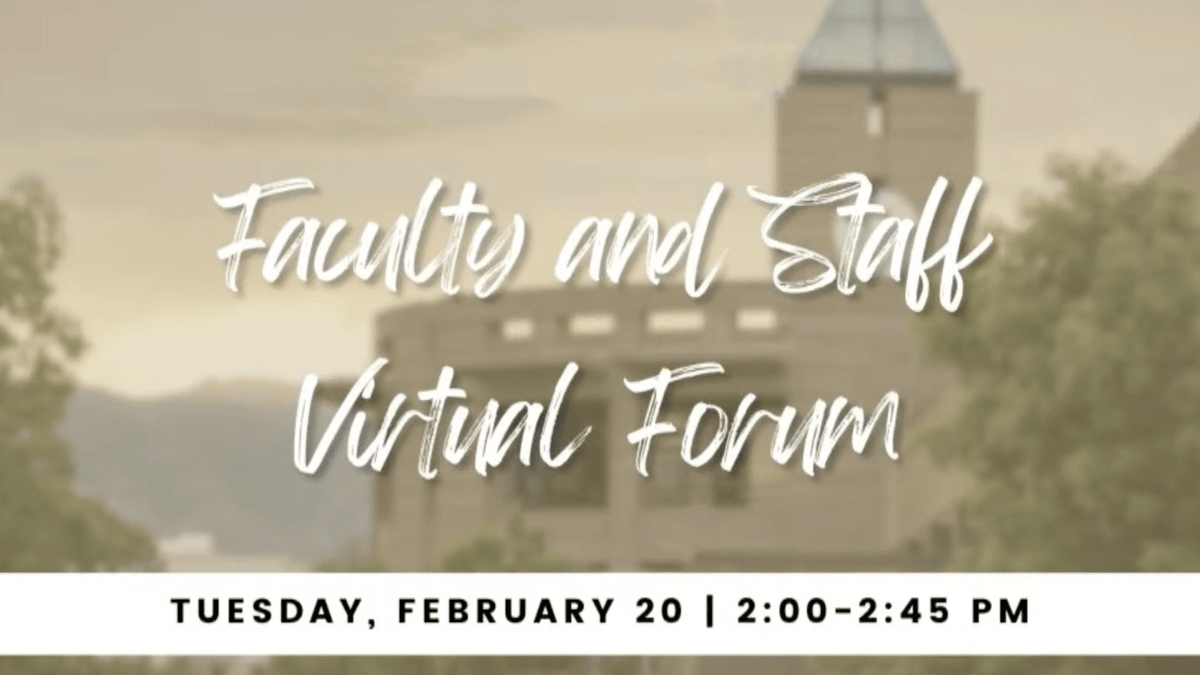 Recap: UCCS Faculty and Staff Virtual Forum – UCCS Communique